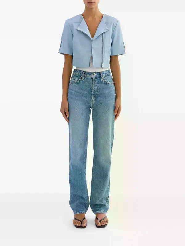 LAMARQUE Kirsi Cropped Leather Jacket
