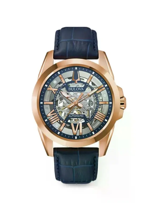 Bulova Sutton Skeleton-dial 42mm Watch