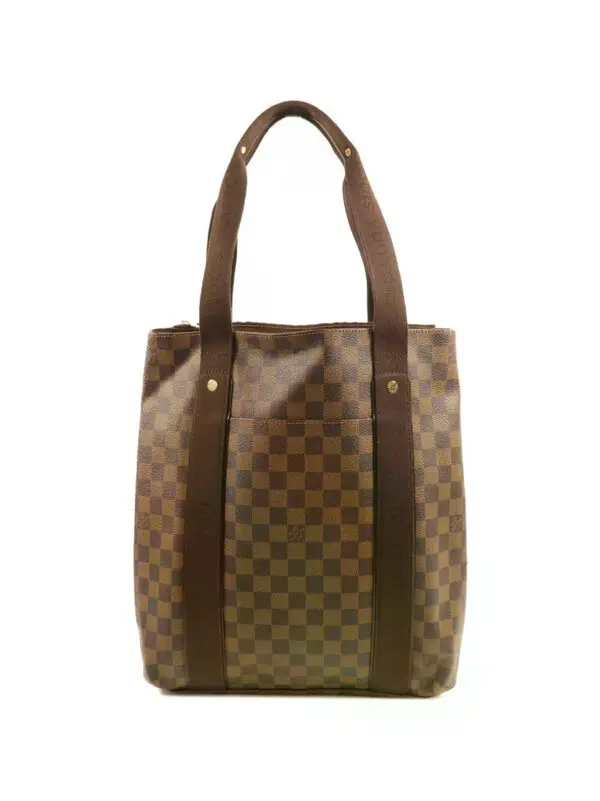LOUIS VUITTON Beaubourg Damier Ebene Tote Bag - Brown