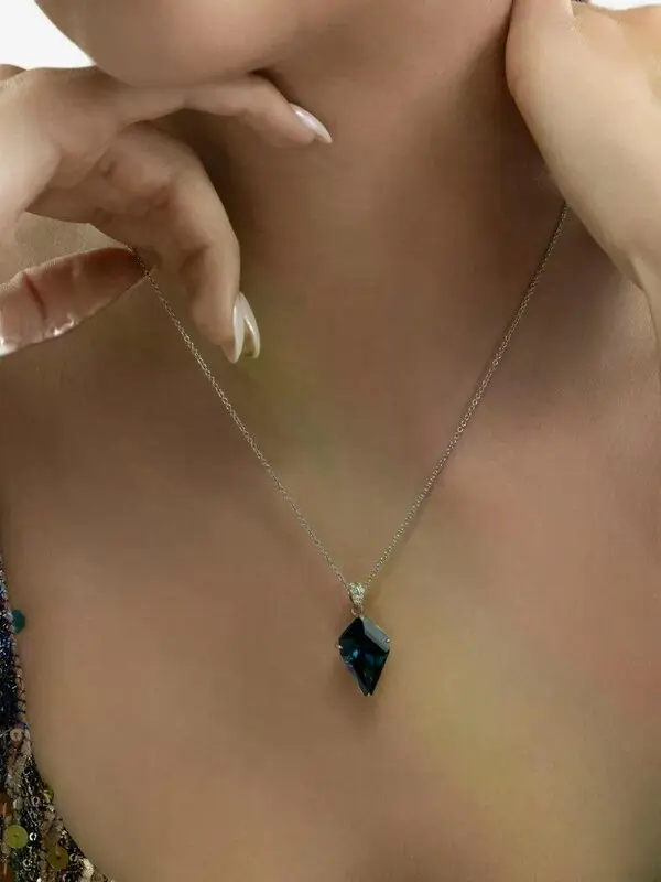 LISA NIK Topaz And Diamond Necklace