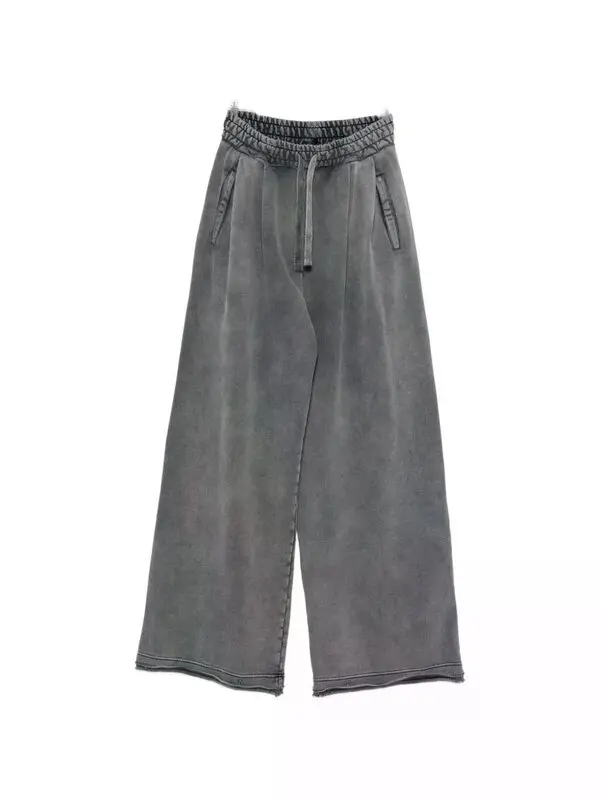 HAIKURE Faded Wide-leg Track Pants - Grey