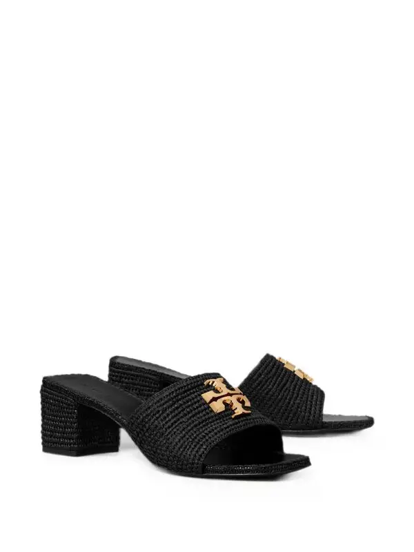 Tory Burch Eleanor Raffia Heeled Sandals