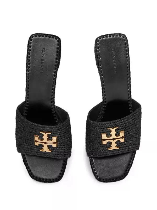 Tory Burch Eleanor Raffia Heeled Sandals