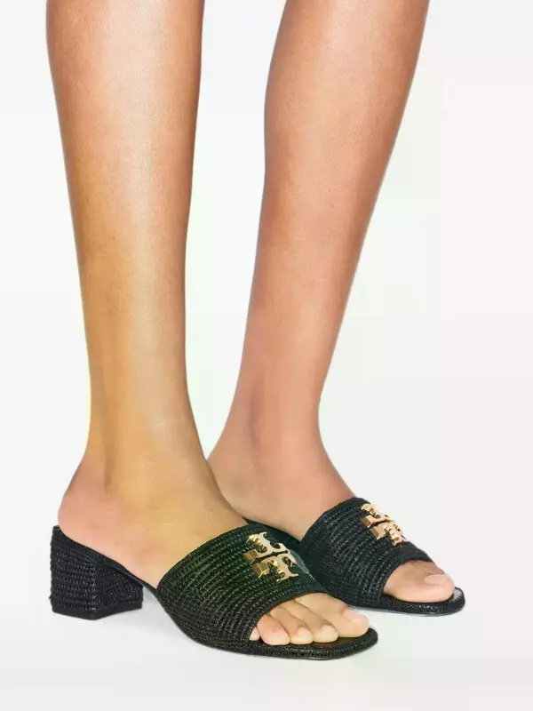 Tory Burch Eleanor Raffia Heeled Sandals