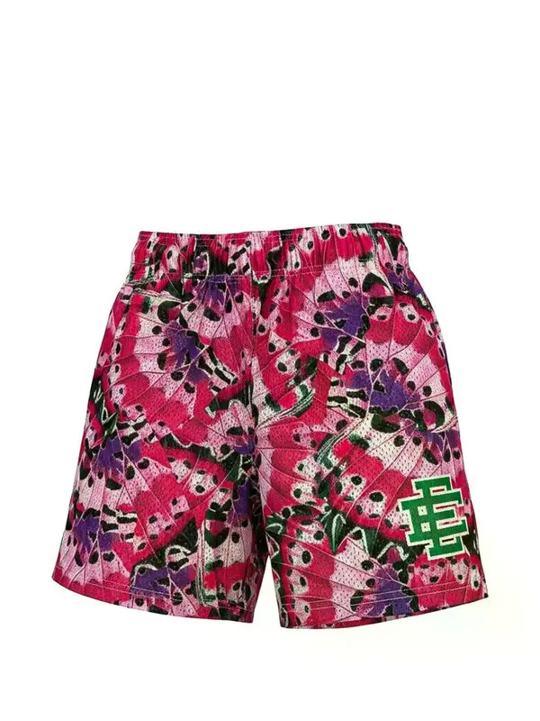 ERIC EMANUEL Butterfly-print Shorts - Pink