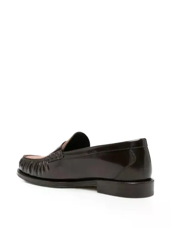 Brunello Cucinelli Panelled Leather Loafers