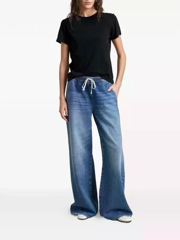 LA LIGNE Darcy Drawstring-waist Jeans - Blue