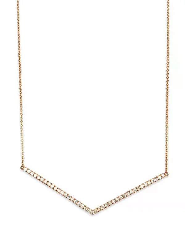 LISA NIK Chevron-shape-pendant Necklace - Pink