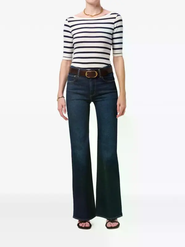 Citizens Of Humanity Boat-neck Striped T-shirt - Neutrals