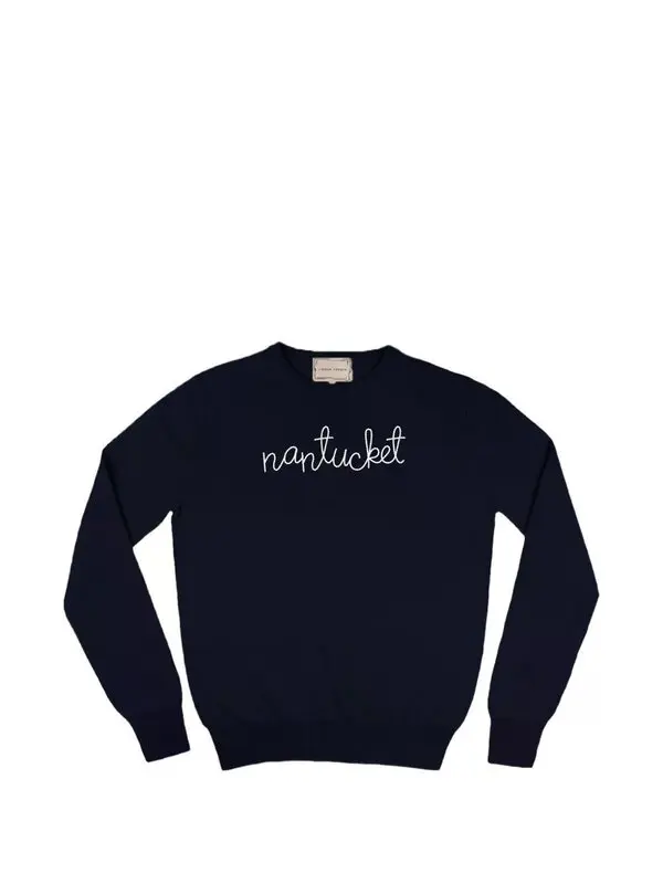 Lingua Franca Nantucket Crew-neck Sweatshirt - Blue