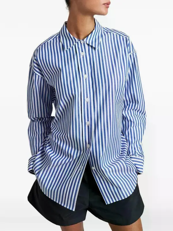 LA LIGNE Shelby Striped-pattern Shirt