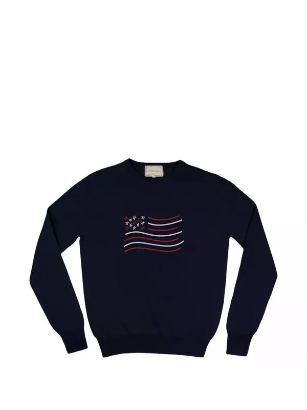 Lingua Franca Unity Flag Crewneck Sweatshirt - Blue