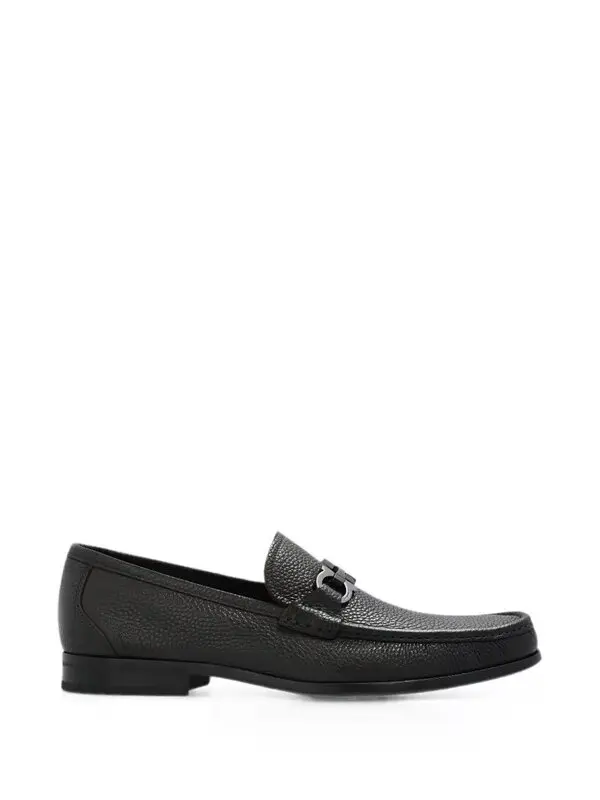 FERRAGAMO Gancini Buckle Loafers - Brown