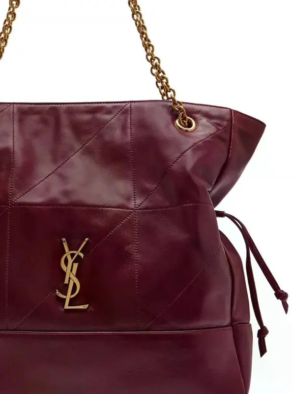 Saint Laurent Quilted Logo-plaque Shoulder Bag