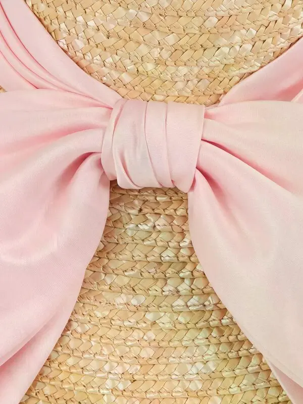 Eugenia Kim Mirabel Bow-detail Straw Hat - Neutrals