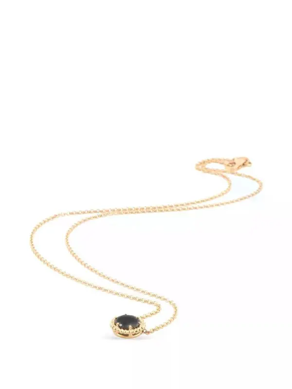 SYLVA & CIE Black-diamond Solitaire Necklace - Gold