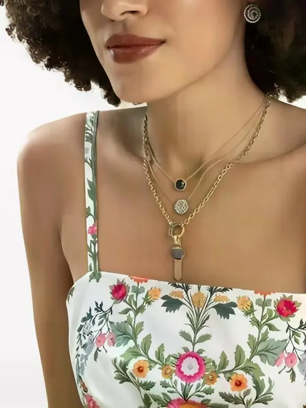 SYLVA & CIE Black-diamond Solitaire Necklace