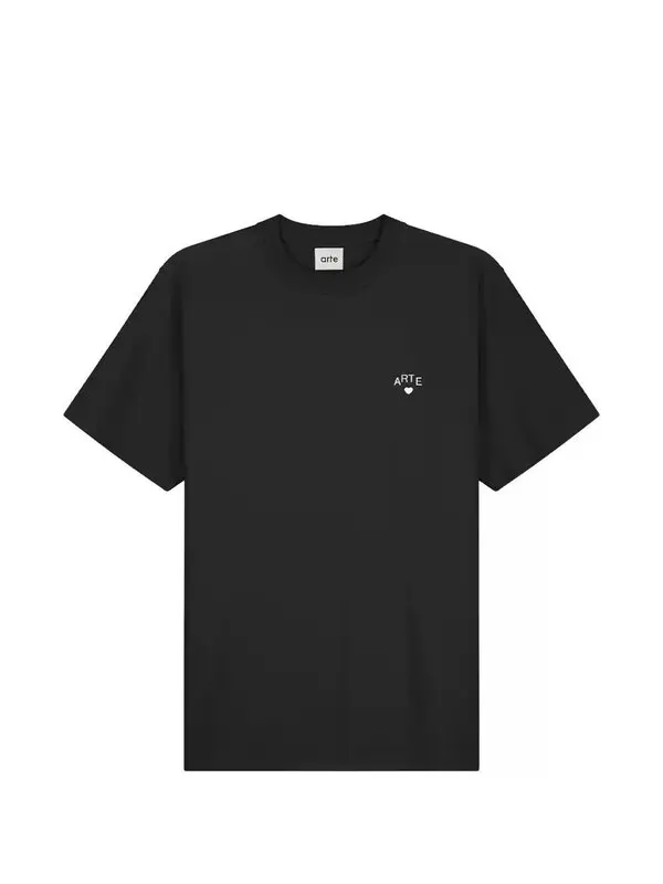 ARTE ANTWERP Logo-embroidered T-shirt - Black