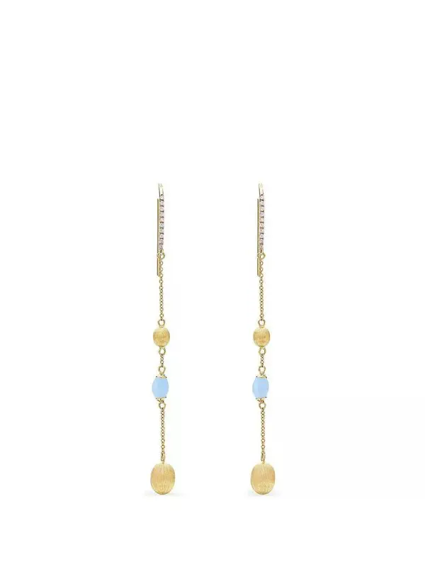 NANIS Aquamarine Diamond Earrings - Gold