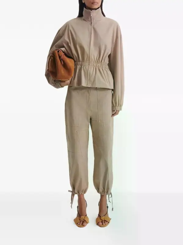 Scanlan Theodore Funnel-neck Gathered-waist Jacket