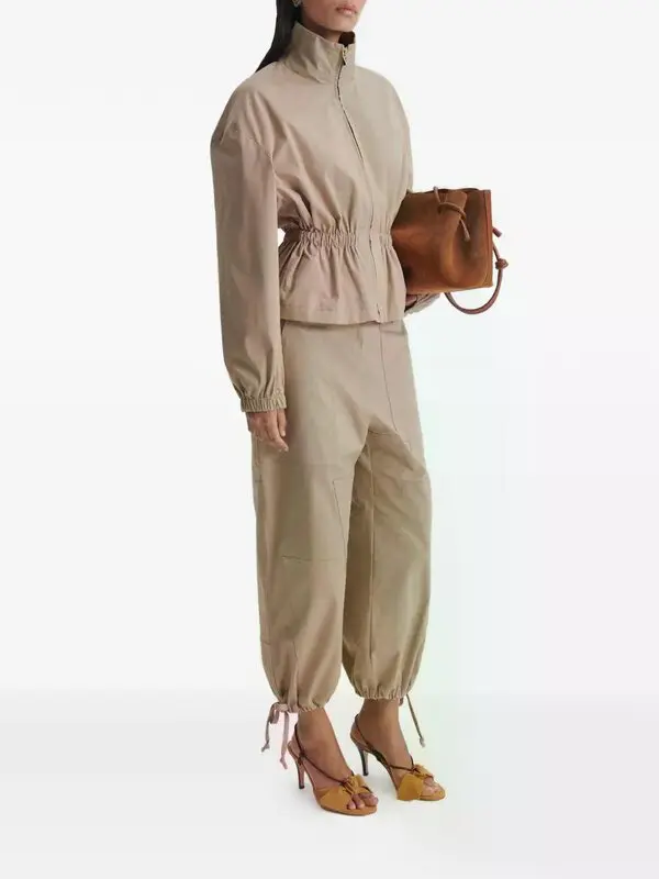 Scanlan Theodore Funnel-neck Gathered-waist Jacket