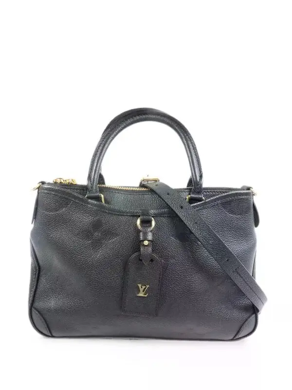 LOUIS VUITTON Pm Trianon Monogram Empreinte Tote Bag - Black