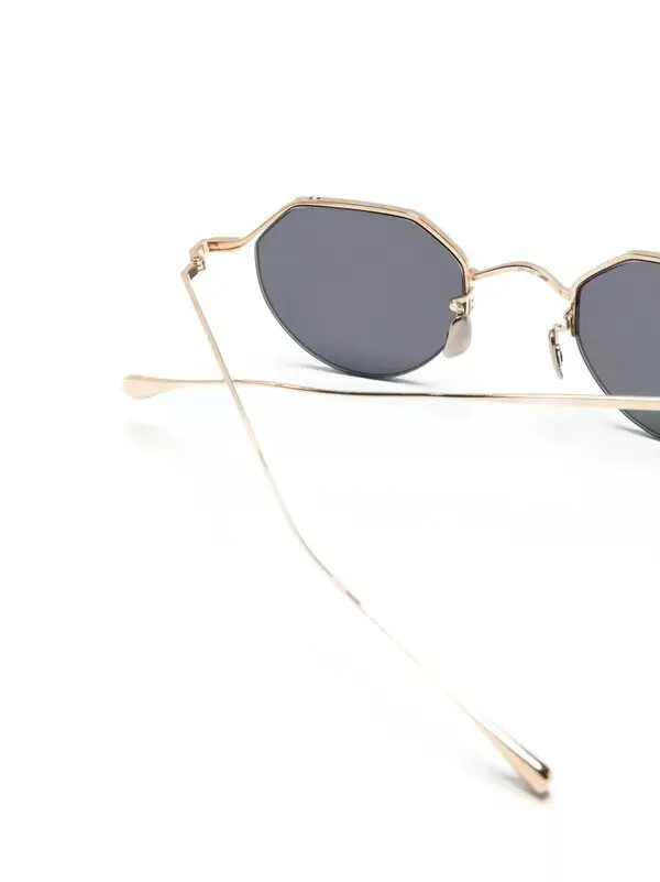 EYEVAN7285 185 Geometric-frame Sunglasses - Gold