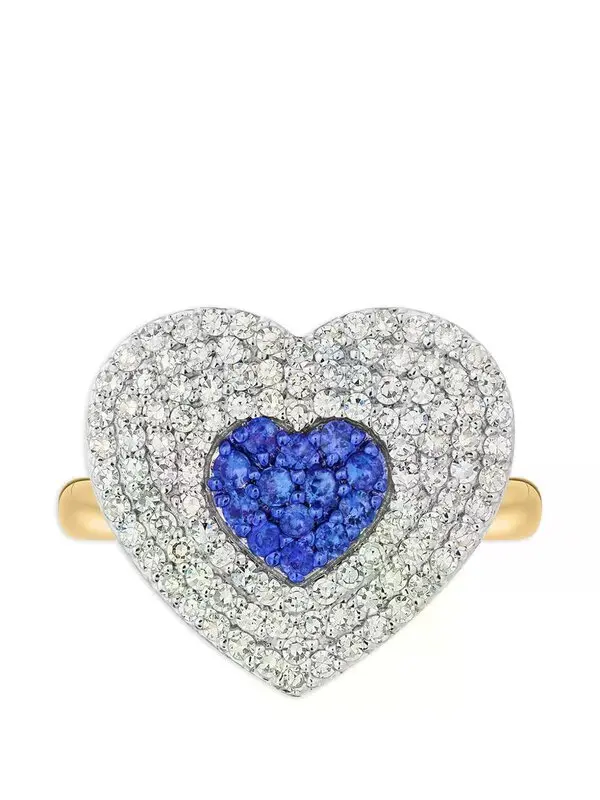 Phillips House Infinity Heartbeat Sapphire And Diamond Ring - Gold