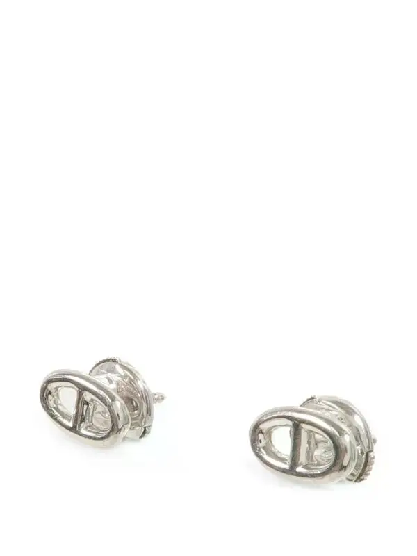 Hermès Chaine D'ancre Sterling Stud Earrings - Silver
