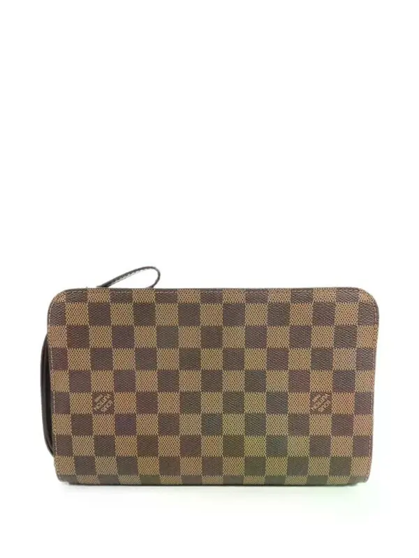 LOUIS VUITTON Saint Louis Damier Ebene Clutch Bag