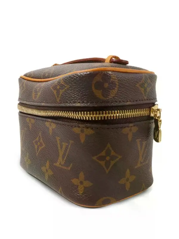 LOUIS VUITTON Monogram Nice Nano Makeup Bag - Brown