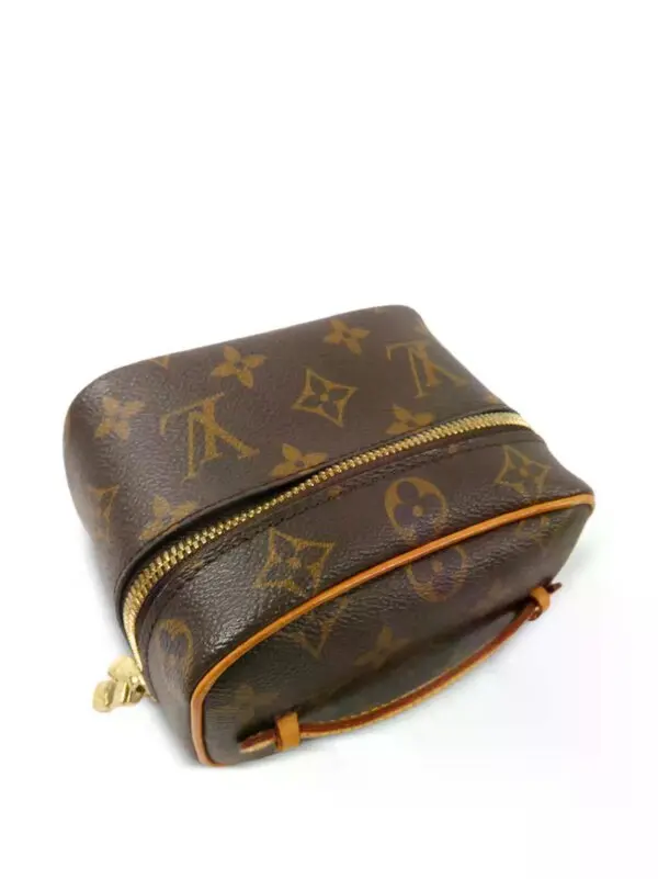 LOUIS VUITTON Monogram Nice Nano Makeup Bag - Brown