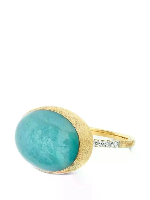 NANIS Boules Amazonite Diamond Ring