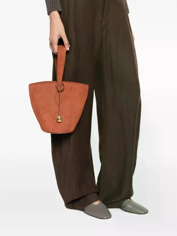 LIFFNER Small Leather Bucket Bag