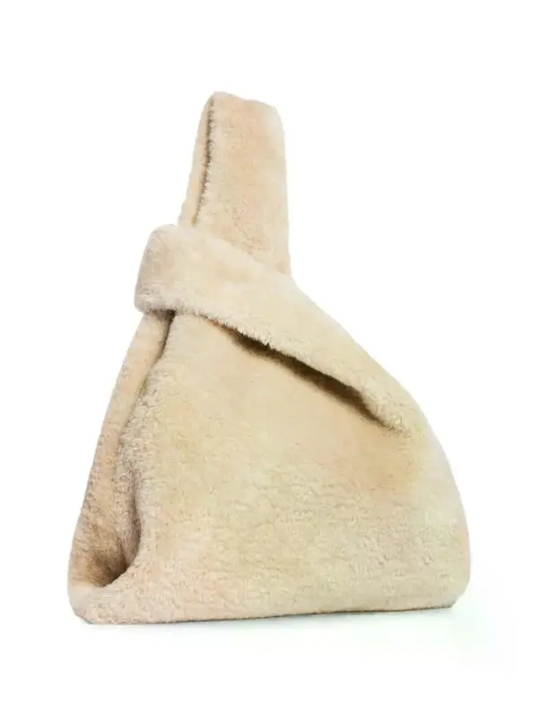 Simone Rocha Embellished Faux-fur Shopper Bag
