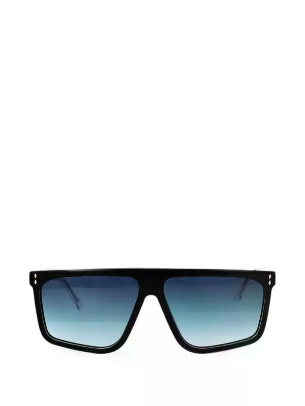 Isabel Marant Geometric-frame Gradient Sunglasses - Black