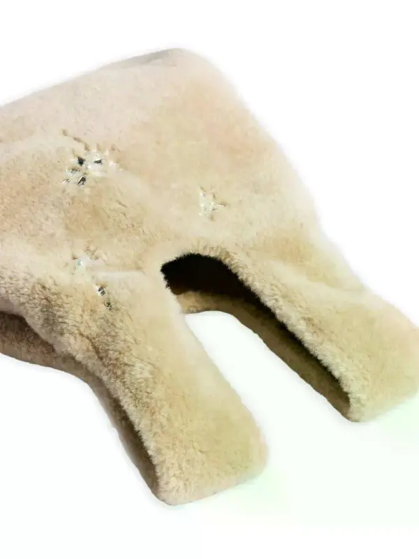 Simone Rocha Embellished Faux-fur Tote Bag