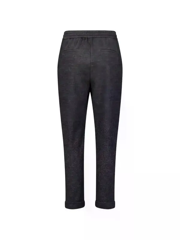 BETTY & CO Drawstring Waist Turn-up Trousers