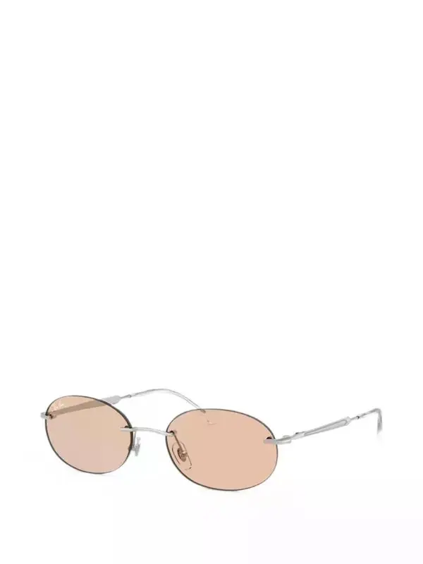 Ray-ban Rb3767 Oval-frame Sunglasses - Silver