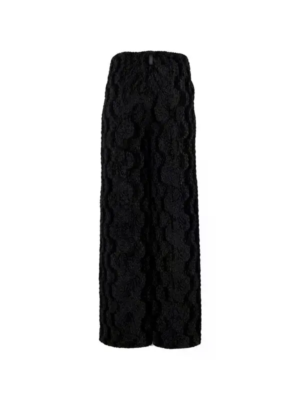 MAITRE PIERRE Textured Straight-leg Trousers