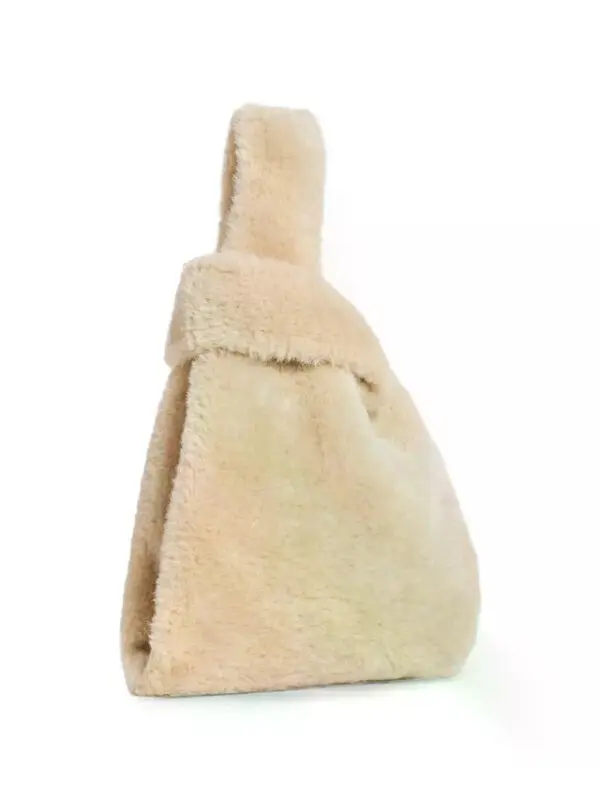 Simone Rocha Embellished Faux-fur Tote Bag