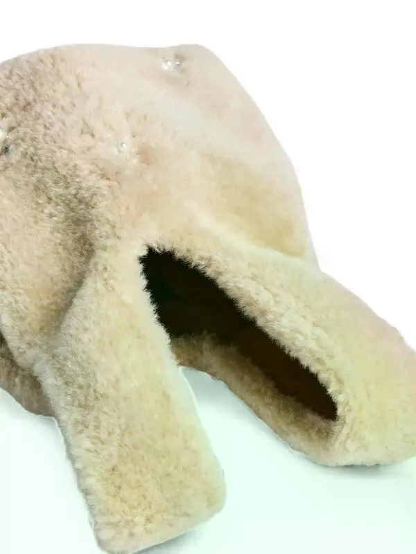 Simone Rocha Embellished Faux-fur Tote Bag