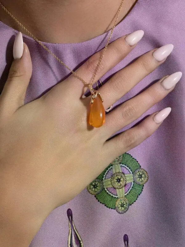EDINA KISS Fire Opal Necklace