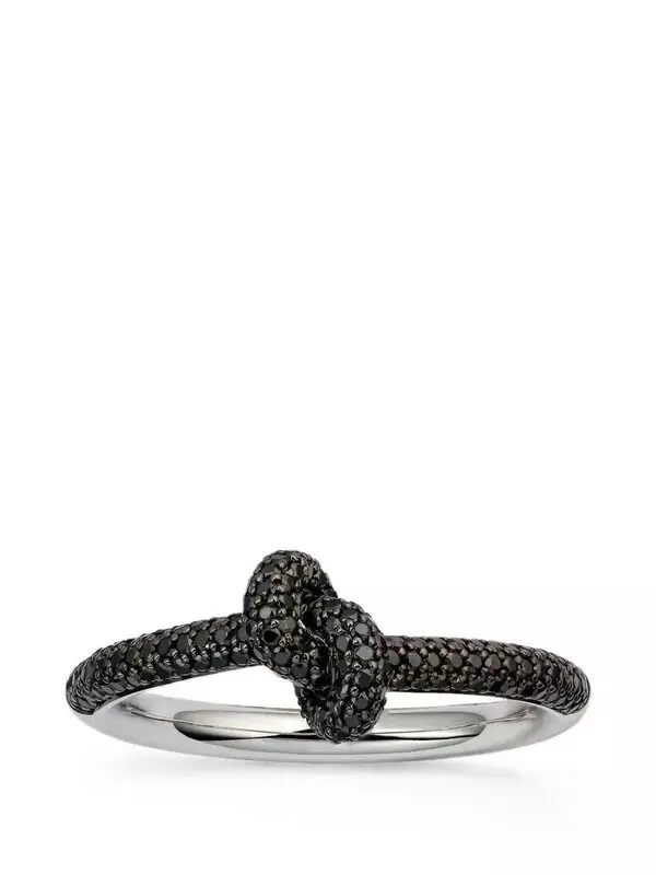 ENGELBERT Legacy Knot Diamond Ring - Silver