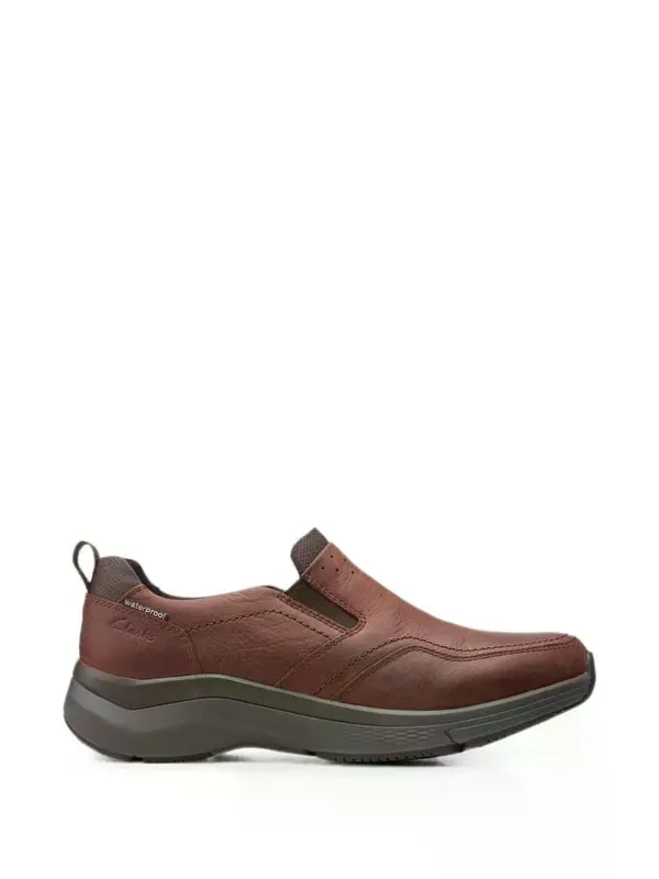 Clarks Wave 2.0 Edge Leather Slip-on Sneakers - Brown