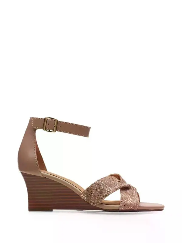 Clarks Cielo Charm Wedge Sandals - Neutrals