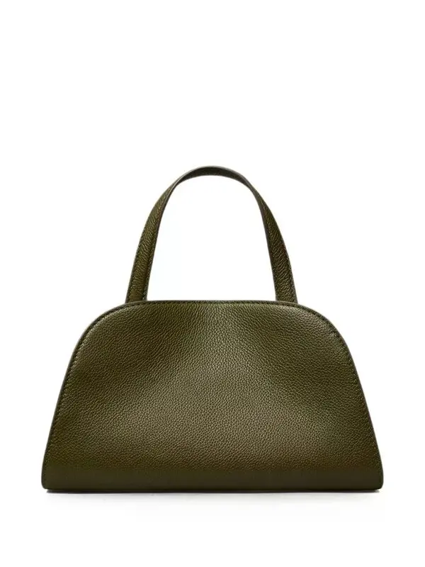 Tory Burch Logo-plaque Grained-leather Tote Bag