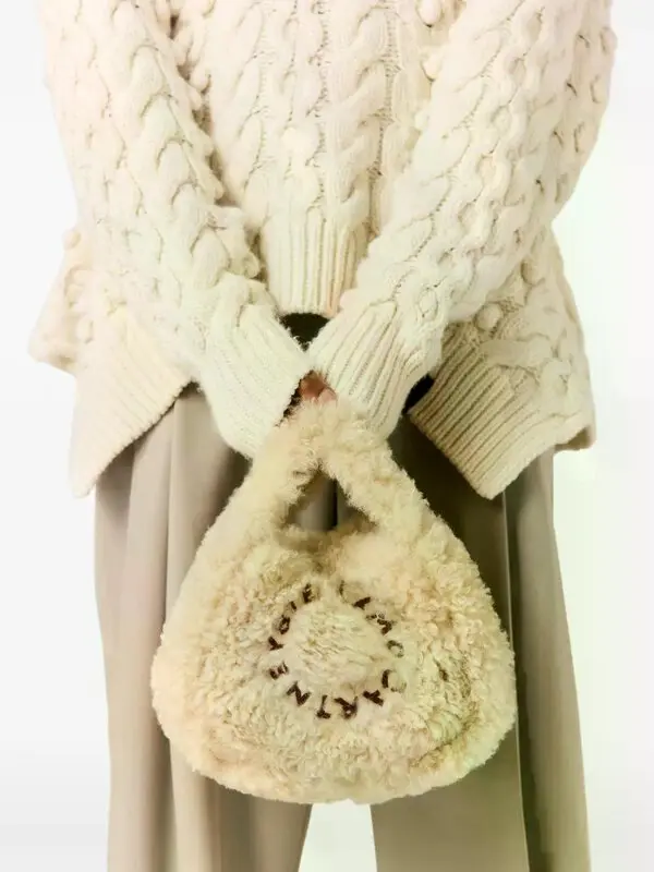 Stella McCartney Faux Shearling Tote Bag