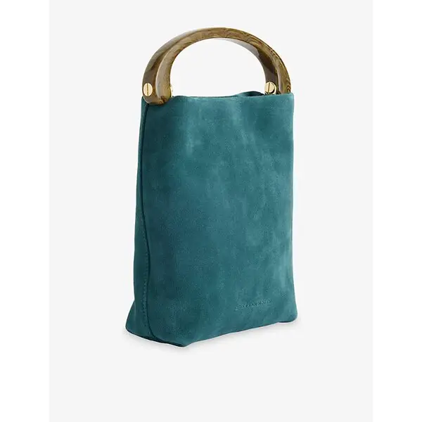 Dries Van Noten Contrast-handle Suede Cross-body Bag