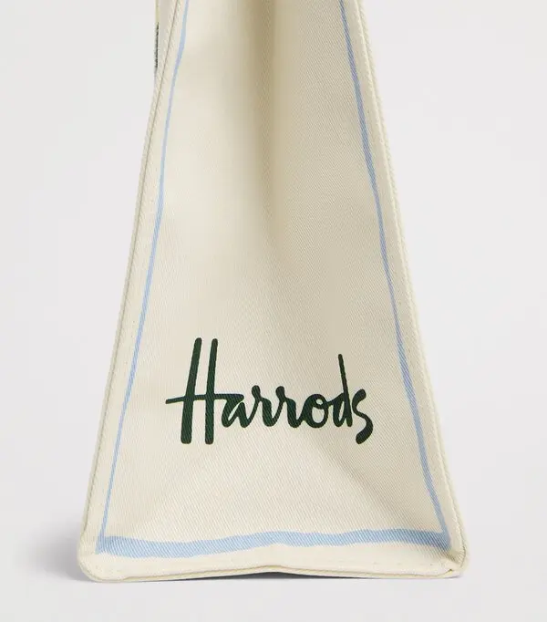 Harrods Small Canvas City Stories Tote Bag